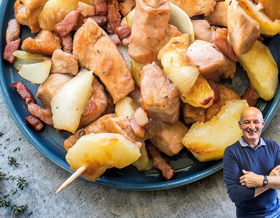 Poulet de Janzé aux pêches - Les Fermes de Janzé