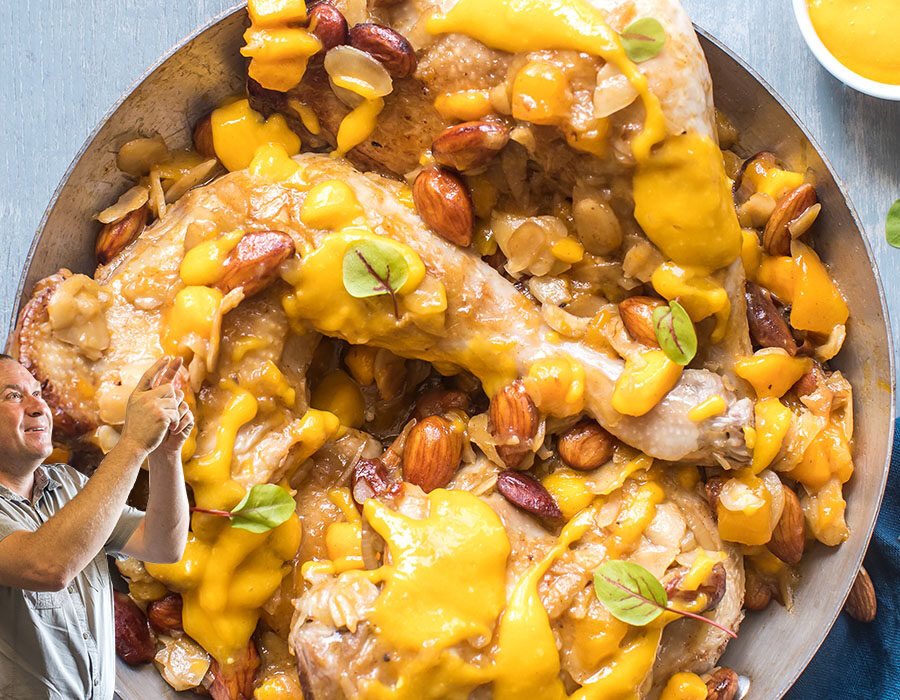 Poulet de Janzé Mangue & Amandes - Les Fermes de Janzé